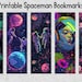 50 Astronaut Printable Bookmarks, Spaceman Digital Download Bookmark ...