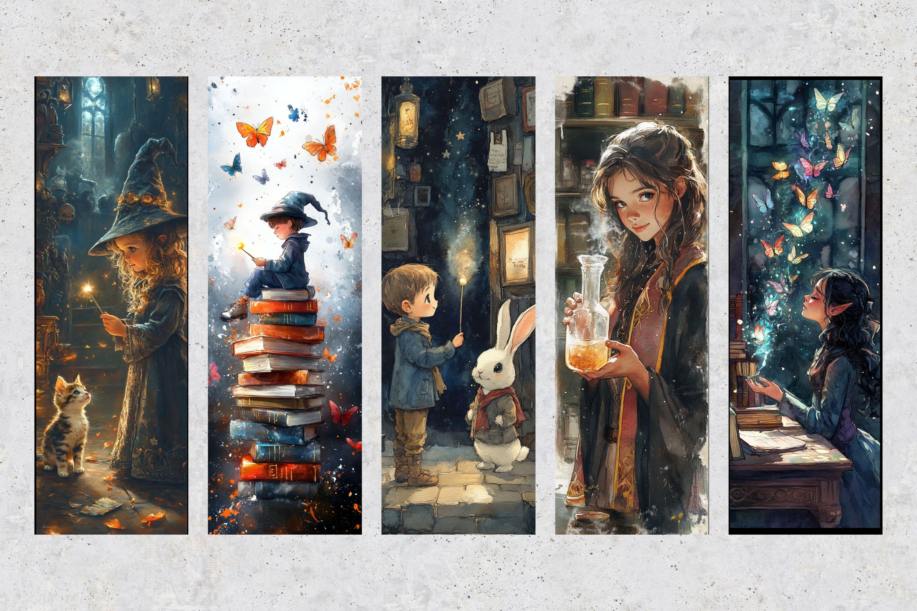50 School of Magic Printable Bookmarks, Magic School Digital Bookmark ...
