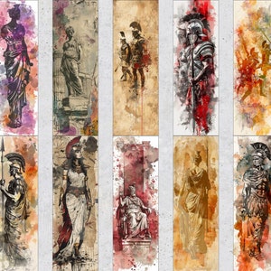 50 Ancient Rome Printable Bookmarks, Historical Digital Download Bookmark Sheets, Rome PNG ...