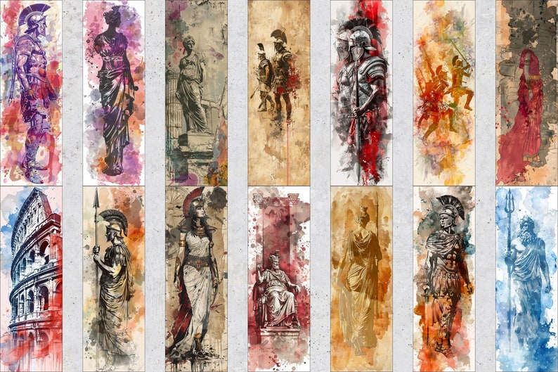 50 Ancient Rome Printable Bookmarks, Historical Digital Download ...