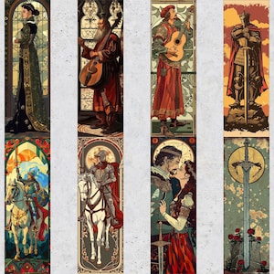 50 Medieval Printable Bookmarks, Fairy Tale Digital Download Bookmark ...