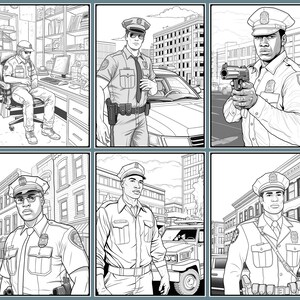 35 Brave Policemans Coloring Pages, Printable Policeman Coloring Book ...