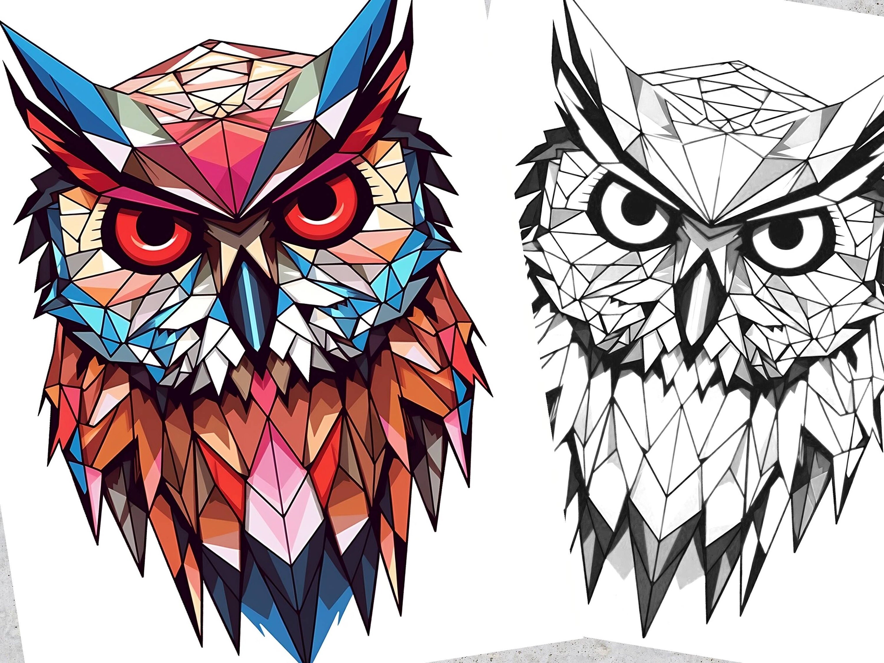 30 Geometric Animal Coloring Pages Zen Mandala Printable - Etsy