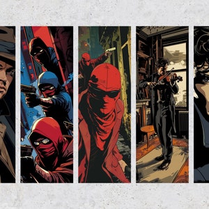 35 Detectives & Spies Printable Bookmarks, Digital Download Bookmark ...