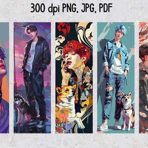 45 Korean Pop Idol Printable Bookmarks, Korean Pop Digital Download ...
