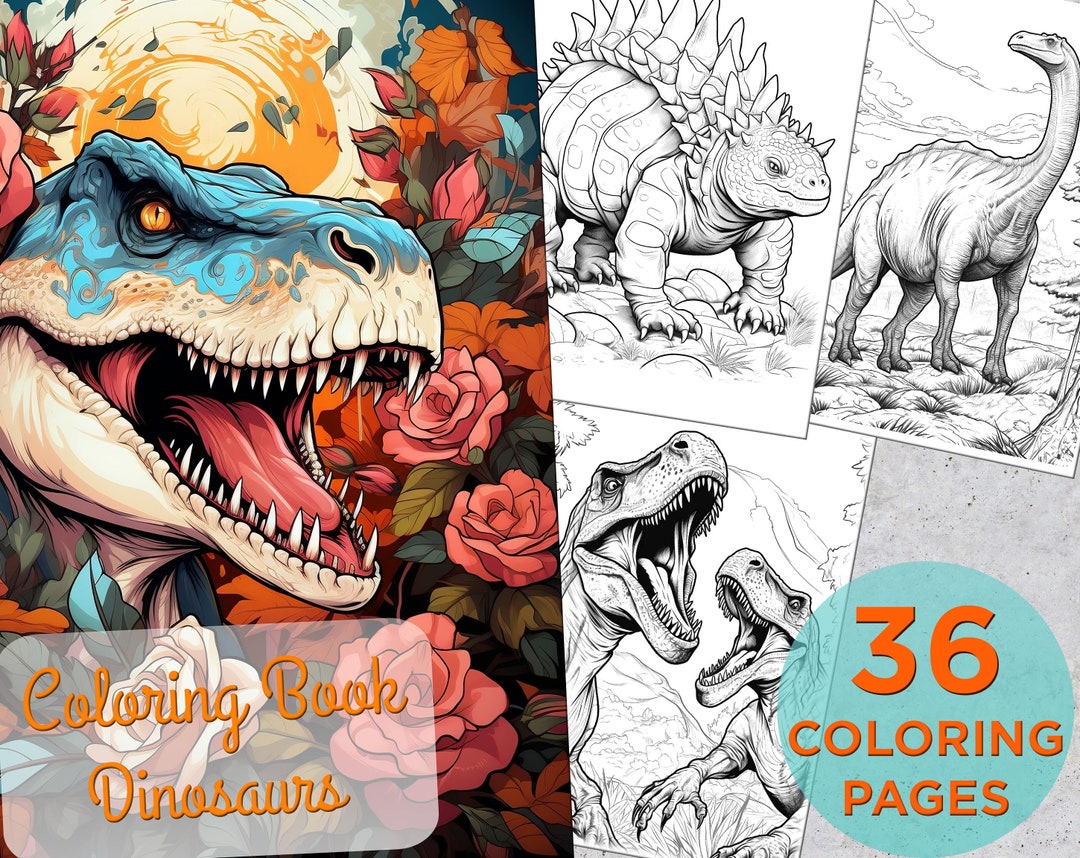 36 Dinosaurs Coloring Pages, Printable Dinosaur Coloring Pages for ...