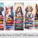 30 Cute Dogs Printable Bookmarks, Dogs Digital Download Bookmark Sheets ...
