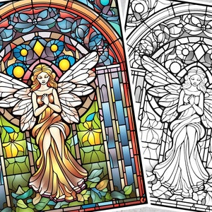 36 Stained Glass Coloring Pages, Stained Glass Windows Printable ...