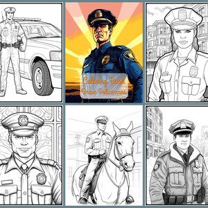 35 Brave Policemans Coloring Pages, Printable Policeman Coloring Book ...