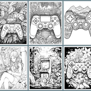 33 Gamer Coloring Pages, Gamer Adults Printable Coloring Page, Game ...