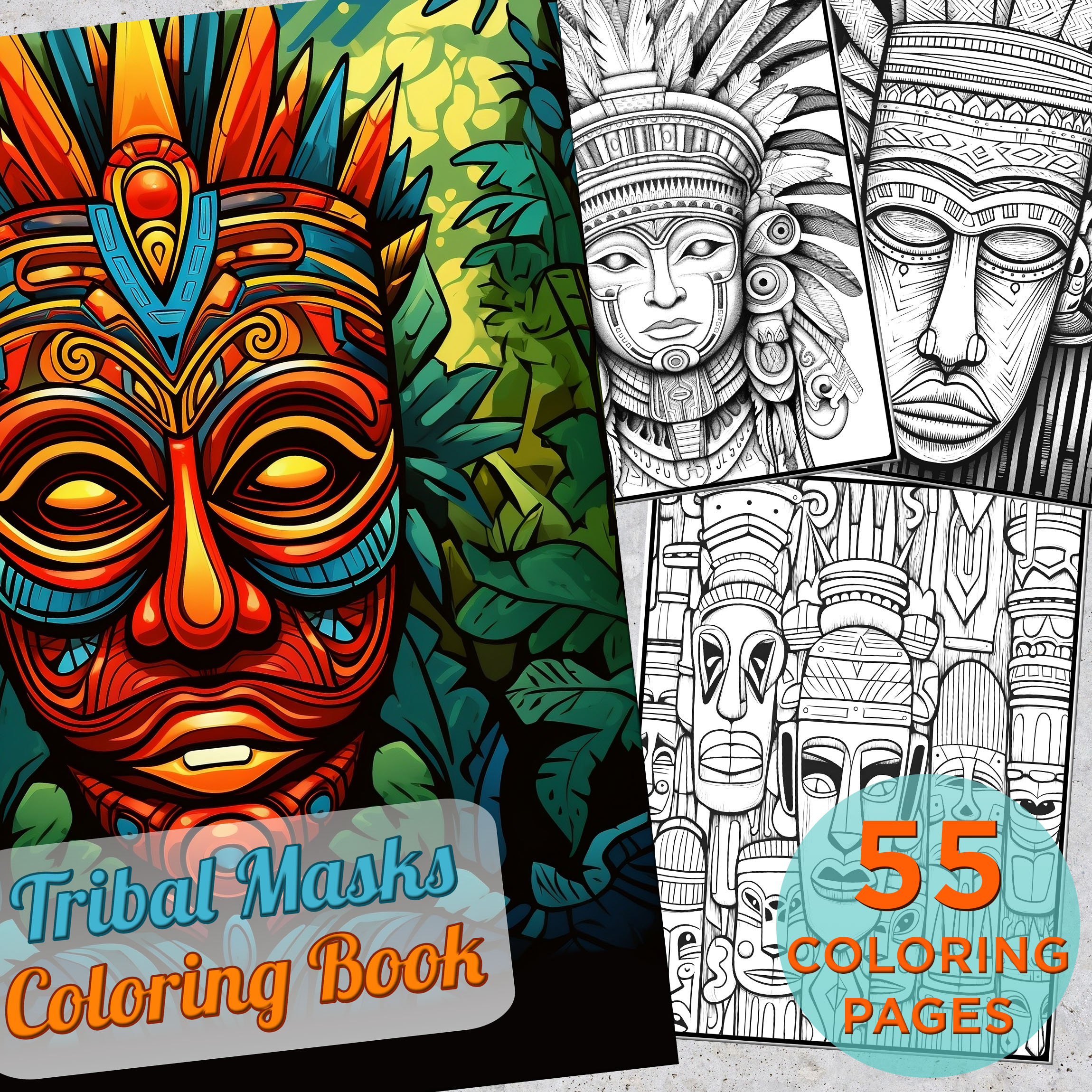 Indian Mask Coloring Pages