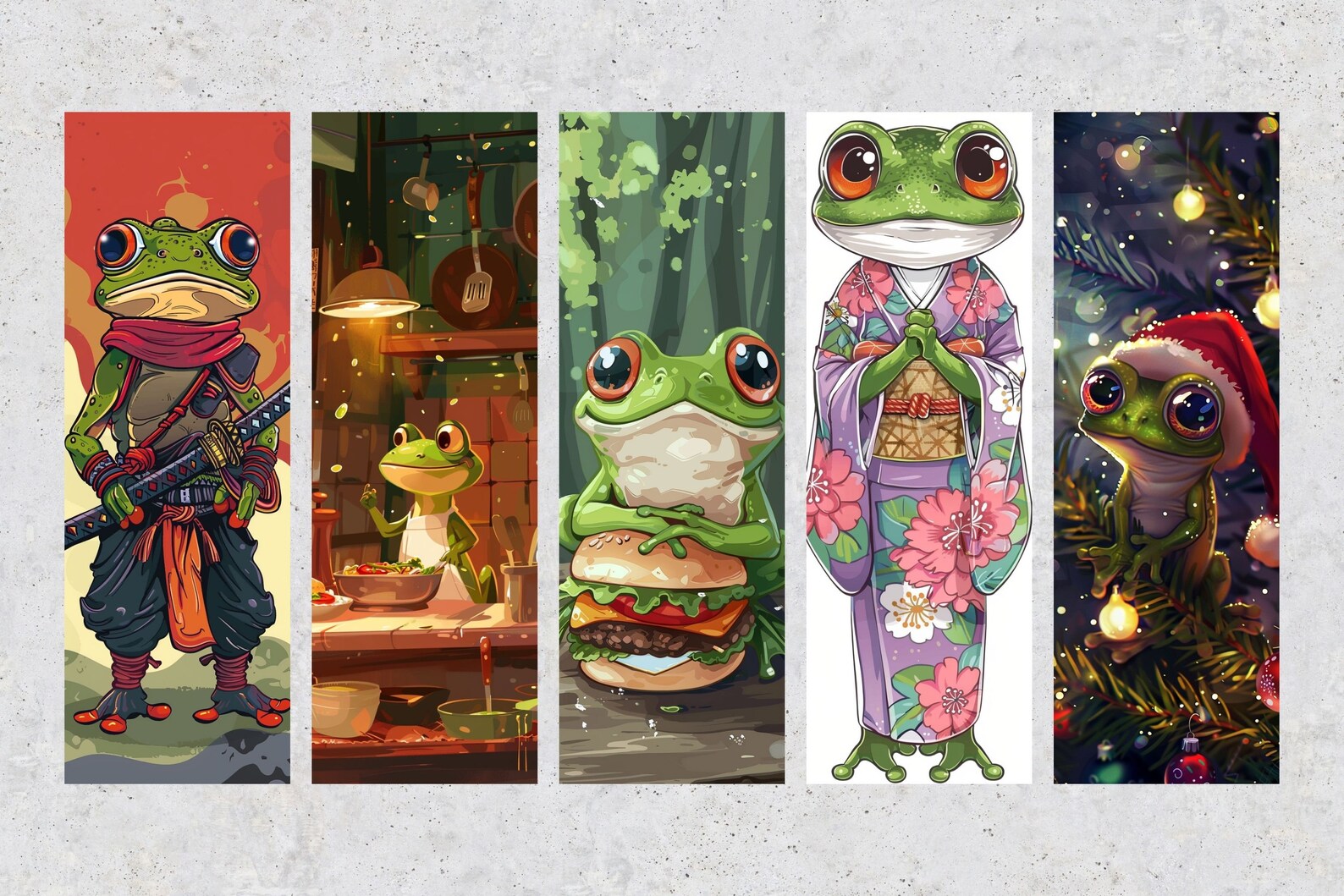 50 Frog Printable Bookmarks, Frog Digital Download Bookmark Sheets ...