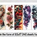 50 Tattoo Printable Bookmarks, Tattoo Digital Download Bookmark Sheets ...