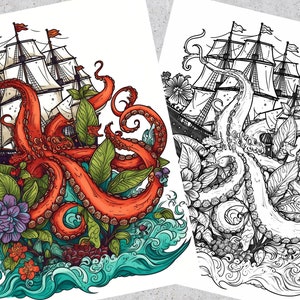 26 Octopus Coloring Pages, Adults Printable Coloring Page, Octopus ...