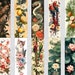 50 Vintage Printable Bookmarks, Floral Rare Digital Download Bookmark ...