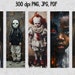 50 Horror Kids Printable Bookmarks, Horror Digital Bookmark Sheets ...