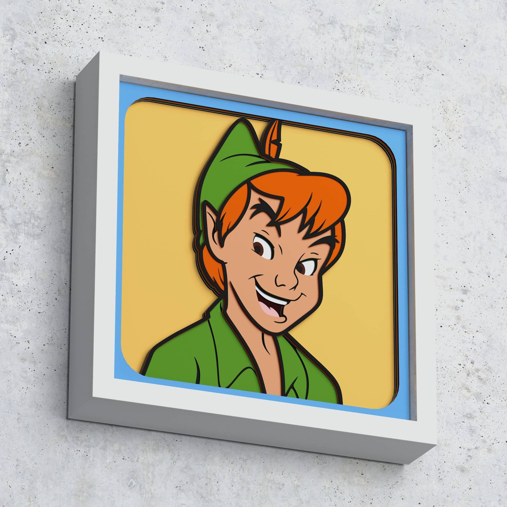 Cartoon Boy Shadow Box, Cartoon Hero SVG Layered Design for Cricut ...