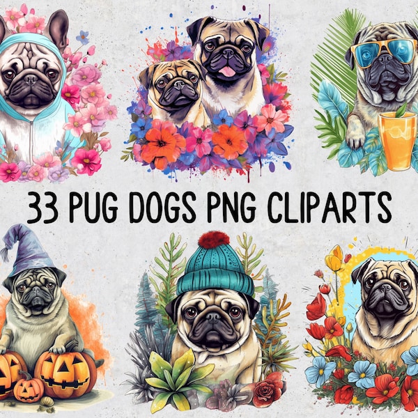 Pug - Etsy