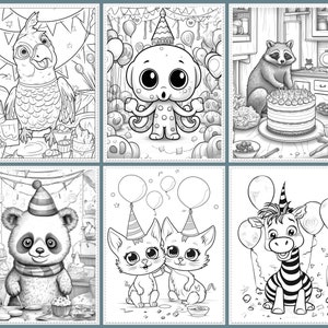 30 Birthday Party Coloring Pages, Adults Printable Coloring Page ...