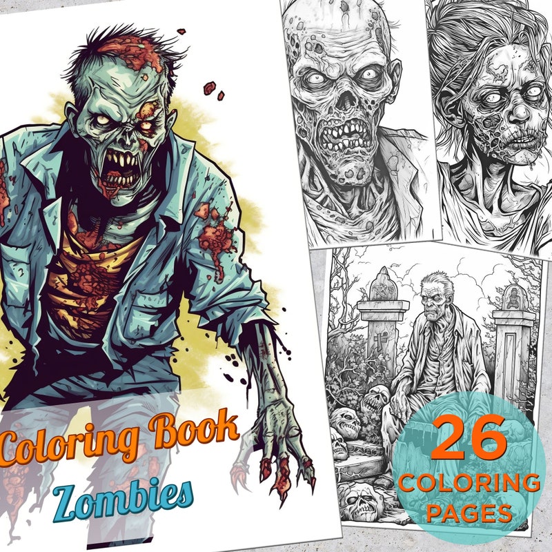Zombie Fight Art - Etsy