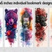 50 Tattoo Printable Bookmarks, Tattoo Digital Download Bookmark Sheets ...