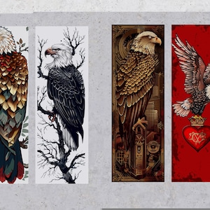 50 Wild Eagle Printable Bookmarks, Eagle Download Bookmark Sheets ...