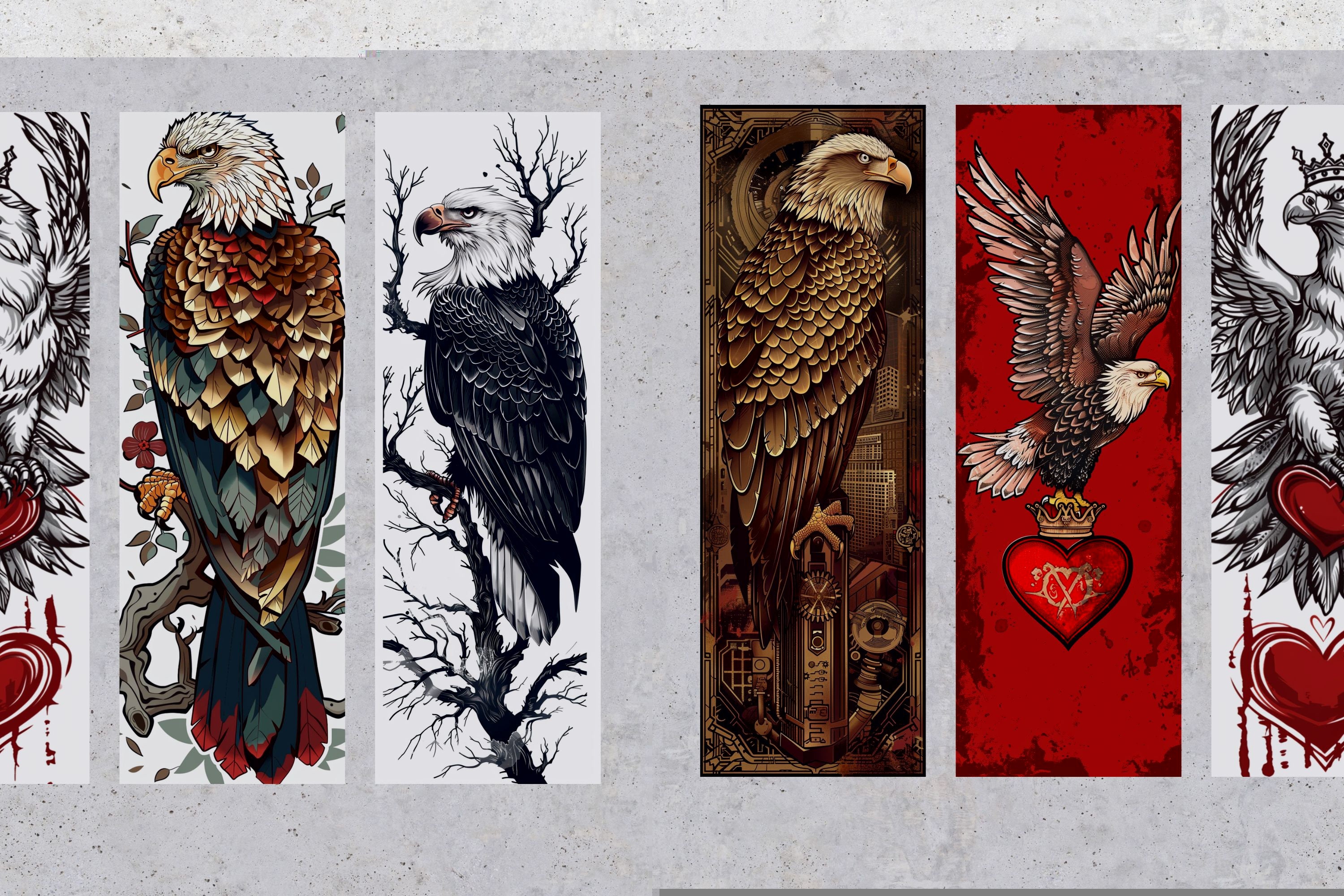 50 Wild Eagle Printable Bookmarks, Eagle Download Bookmark Sheets ...