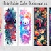 50 Cute Printable Bookmarks for Childrens Books, Cute Digital Download ...