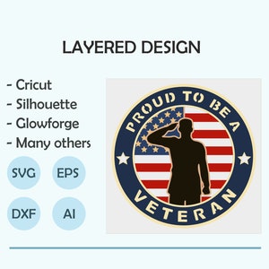 Veteran Shadow Box, Soldier SVG Layered Design for Cricut Silhouette ...