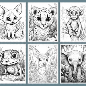 28 Baby Animals Coloring Pages, Adults Printable Coloring Page ...