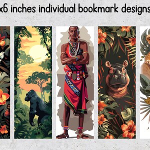 50 African Arts Printable Bookmarks, African Digital Download Bookmark ...