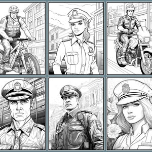 35 Brave Policemans Coloring Pages, Printable Policeman Coloring Book ...