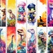 45 Dinosaurs Printable Bookmarks, Dinosaur Digital Download Bookmark ...