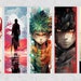 40 Anime Printable Bookmarks, Anime Digital Download Bookmark Sheets ...