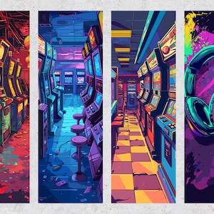 45 Gamer Printable Bookmarks, Video Game Digital Download Bookmark ...