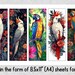 50 Parrot Printable Bookmarks, Parrot Digital Download Bookmark Sheets ...