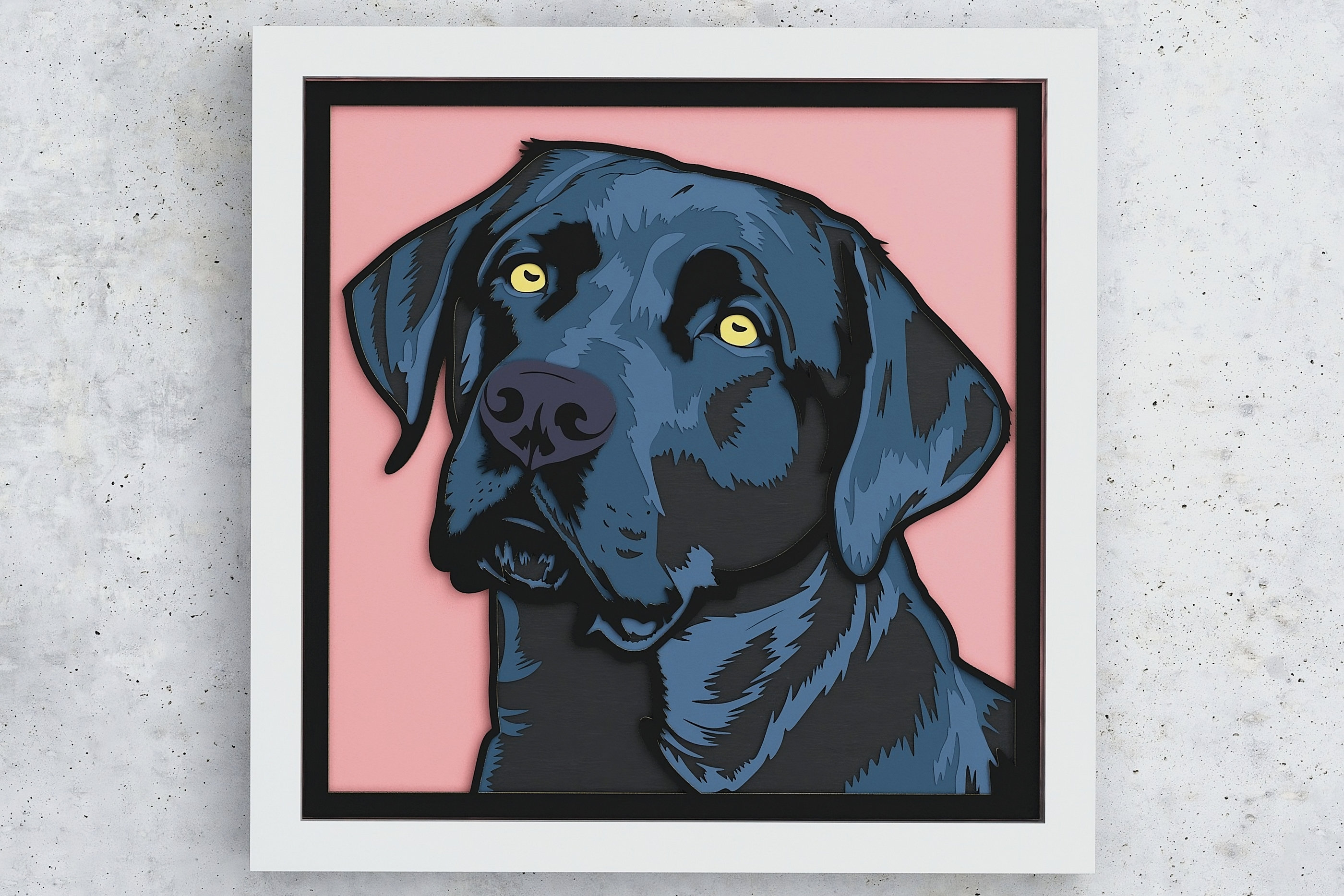 Labrador Retriever Shadow Box SVG Layered Design for Cricut - Etsy UK