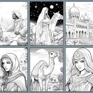 50 Arabian Nights Coloring Pages, 1001 Arabian Night Printable ...