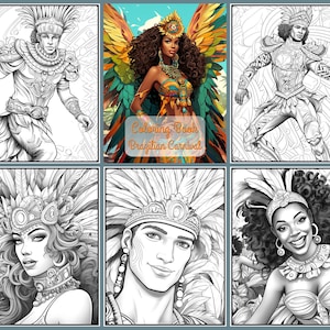 35 Brazilian Carnival Coloring Pages, Adults Printable Coloring Page ...