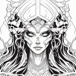 55 Anime Demon Slasher Coloring Pages, Big Coloring Book With Manga ...
