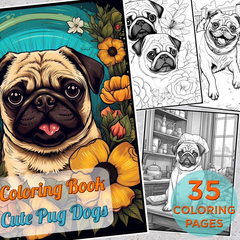 Pug Dog Art - Etsy