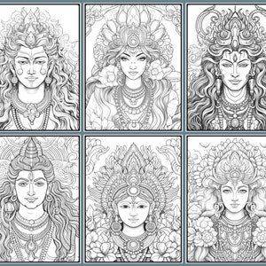30 Hinduism Coloring Pages, Adults Printable Coloring Page Hinduist ...