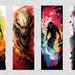 45 Horror Printable Bookmarks, Horror Digital Bookmark Sheets, Horror ...