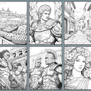 40 Ancient Rome Coloring Pages, Adults Printable Coloring Page With ...
