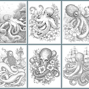 26 Octopus Coloring Pages, Adults Printable Coloring Page, Octopus ...