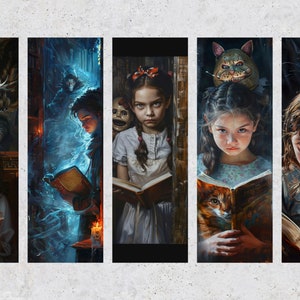 50 People in Horror Printable Bookmarks, Horror Digital Bookmark Sheets ...