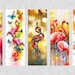 55 Flamingo Printable Bookmarks, Flamingo Digital Download Bookmark ...