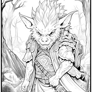 55 Anime Demon Slasher Coloring Pages, Big Coloring Book With Manga ...