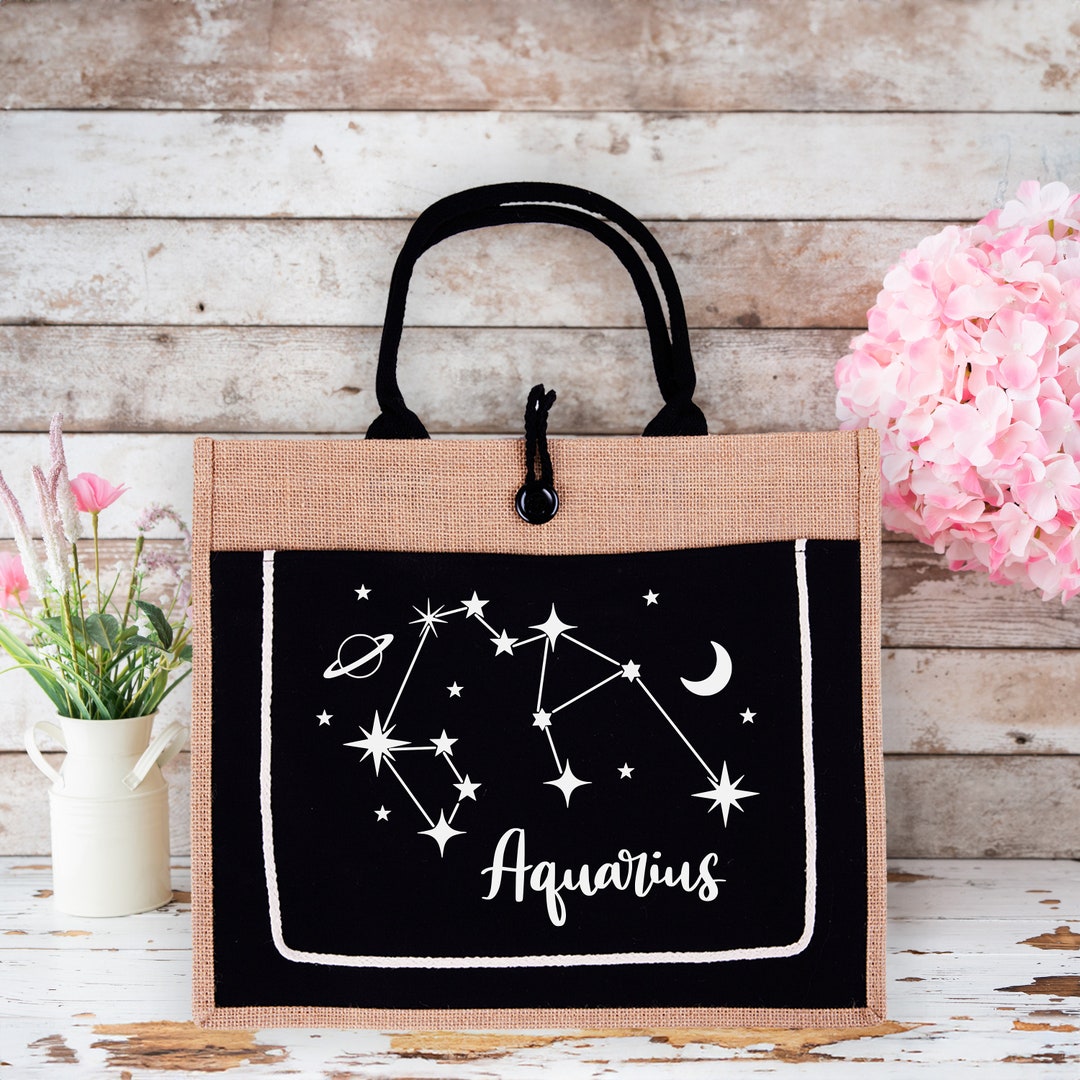 Custom Zodiac Sign Tote, Mothers Day Gifts for Her, Star Map Tote, Eco ...