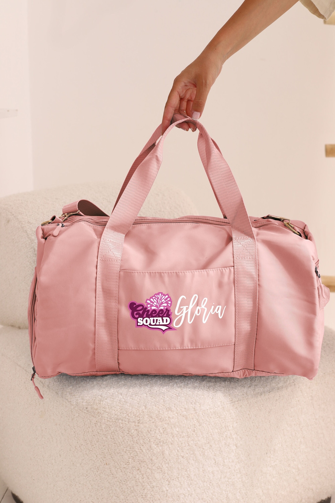 Personalized Cheer Duffle Bag, Custom Gifts for Her, Cute Gym Bag ...